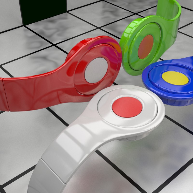 smooth plastic texture blender