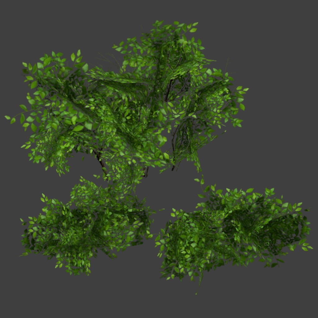 bush texture blender