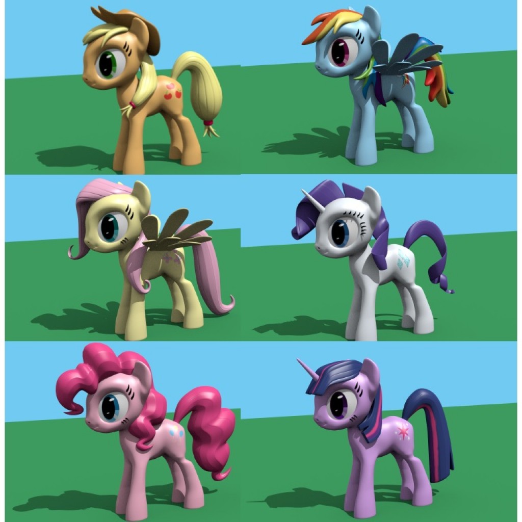 Sfm My Little Pony ReVAmped Pie Sisters (SFW) By Silkworm