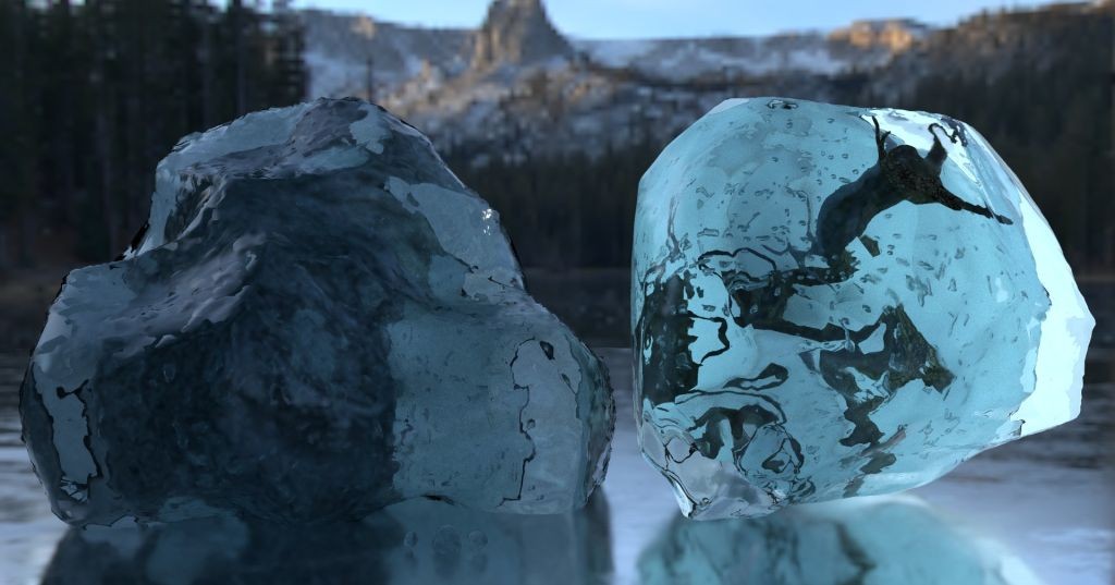 ice cube texture blender