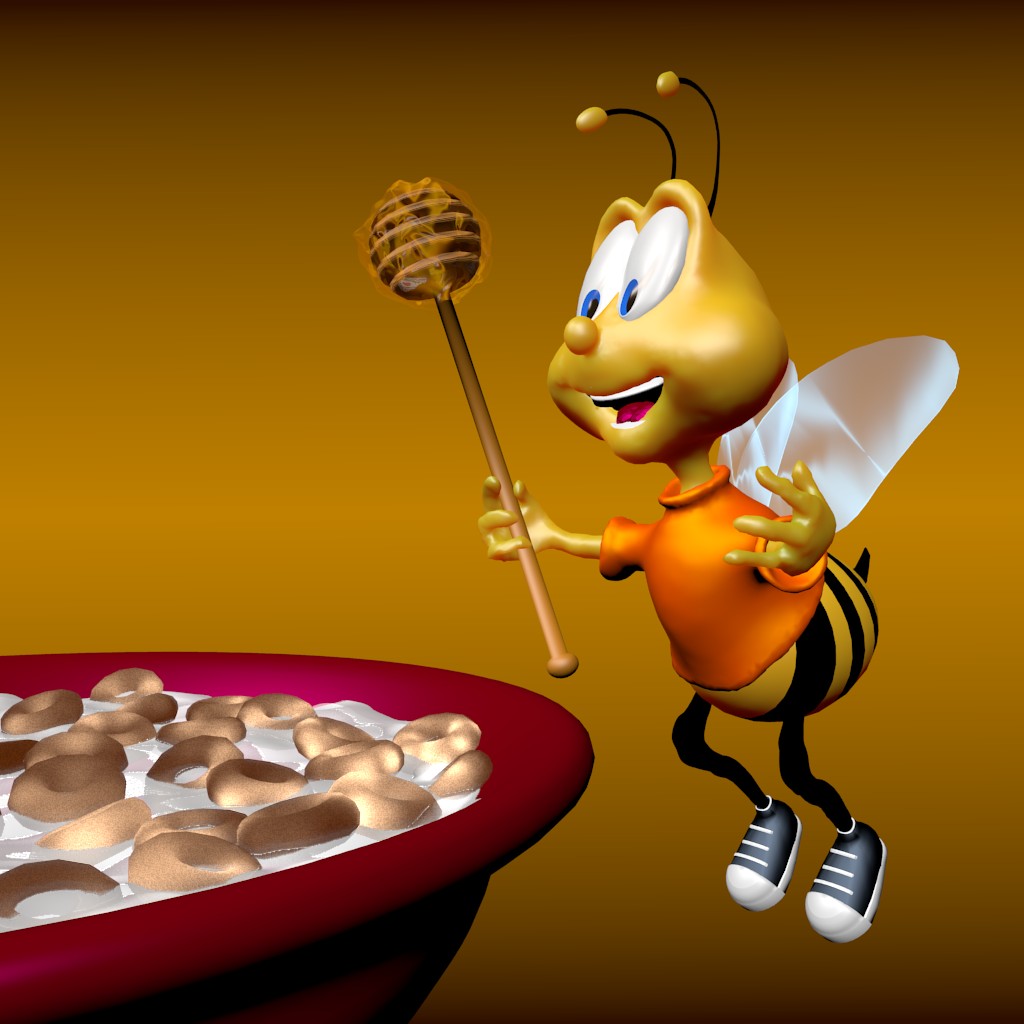 Honey Nut Cheerios Bee Drawing