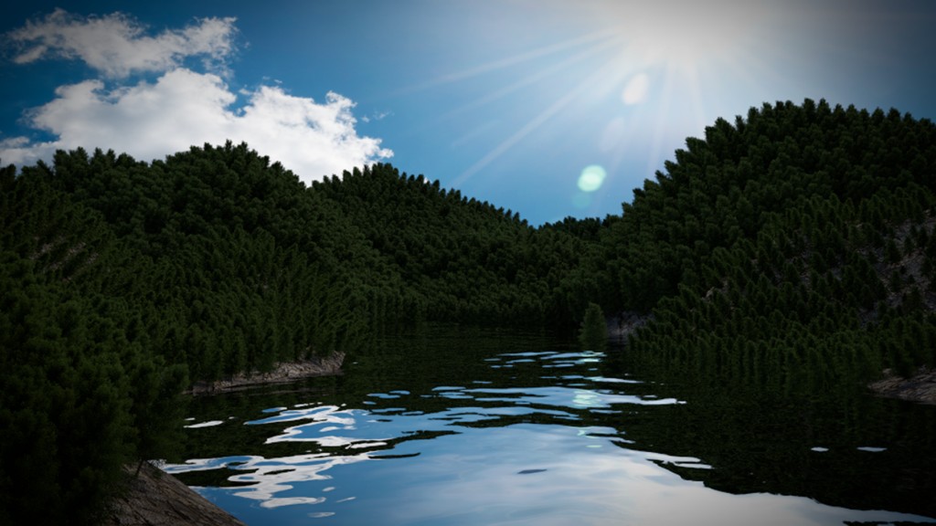 lake texture blender