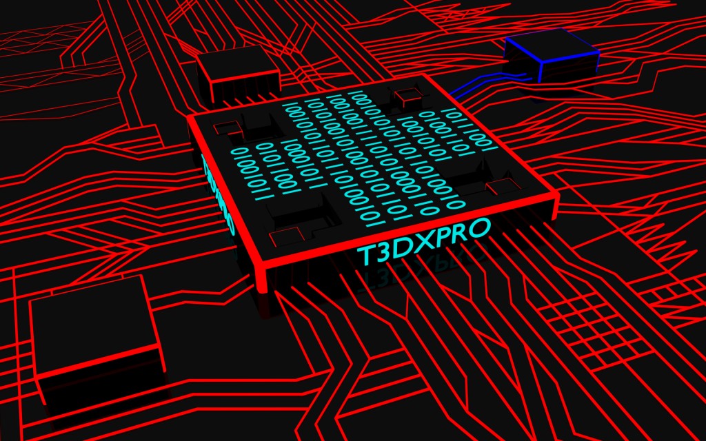 Abstract Computer Chip