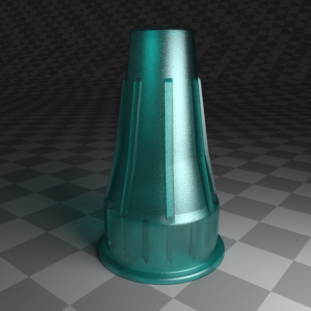 clear plastic texture blender