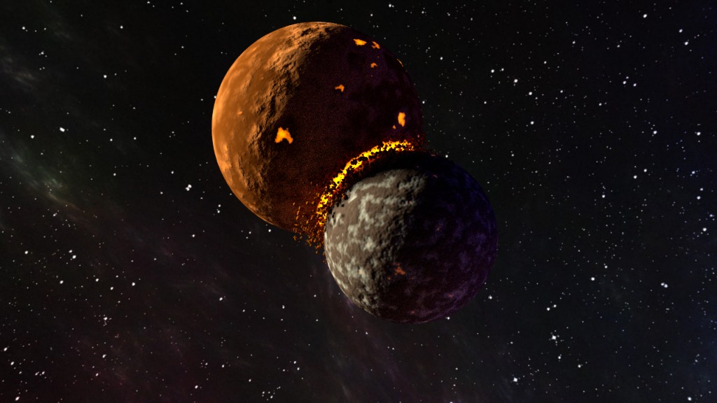 Awesome Planets Colliding With Each Other