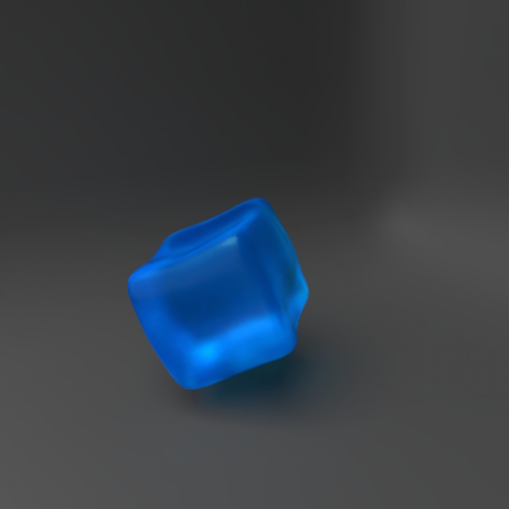 Blue Jello Cubes