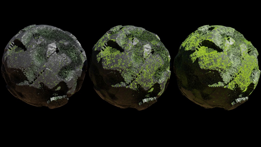 moss texture blender