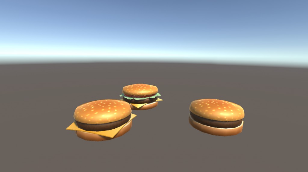 Low Poly Burger 3200