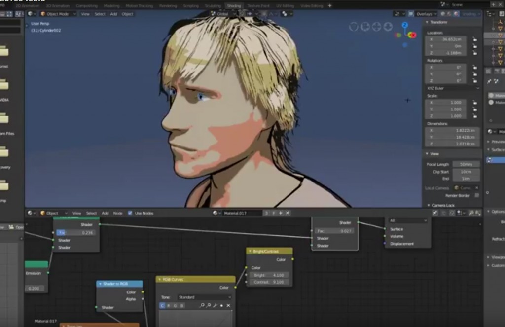 blender cartoon render