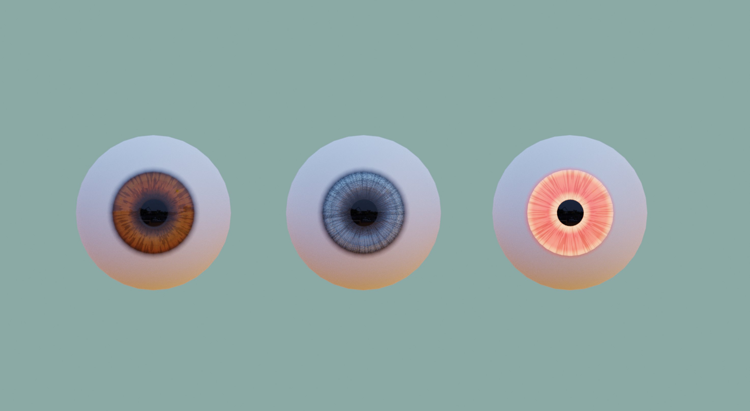 material eyes
