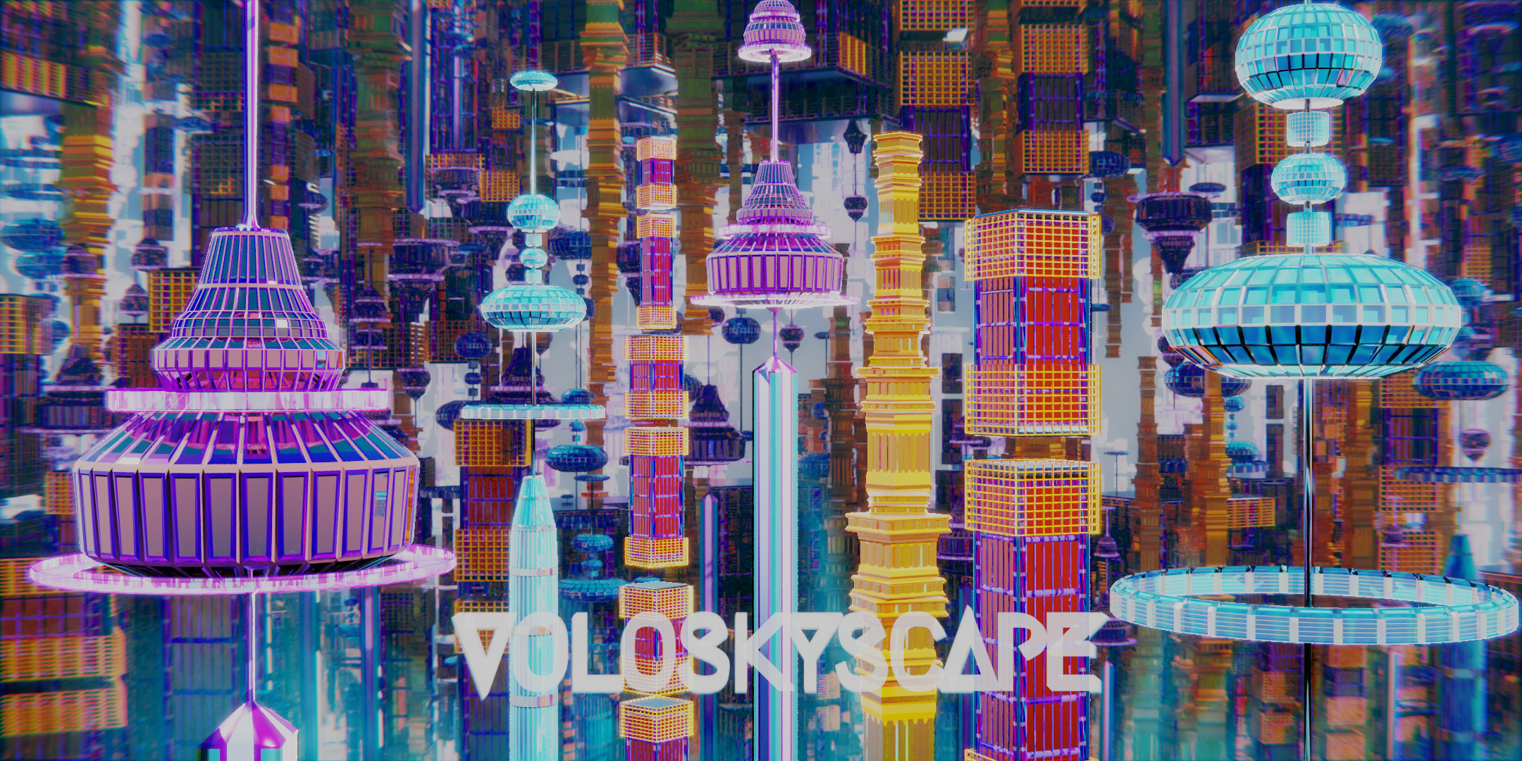 blender skyscraper lights