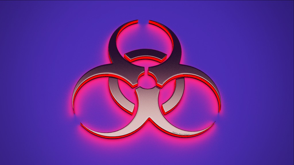 Purple Biohazard Symbol
