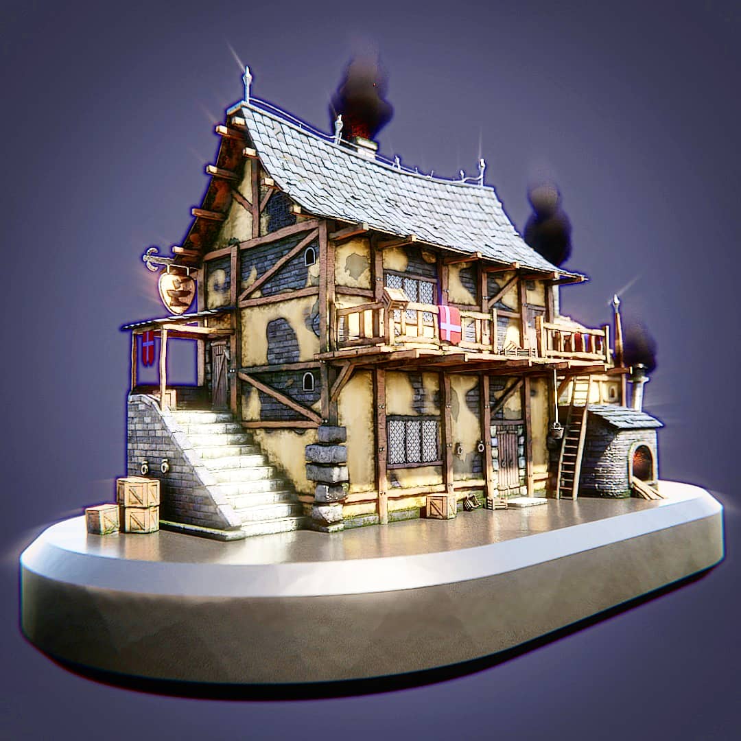 fantasy blacksmith house