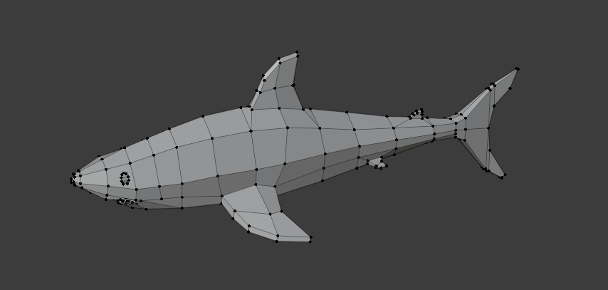 Shark Low Poly Design