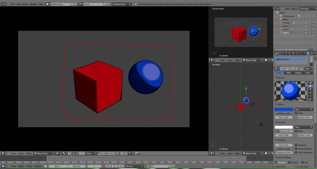 cel shading blender